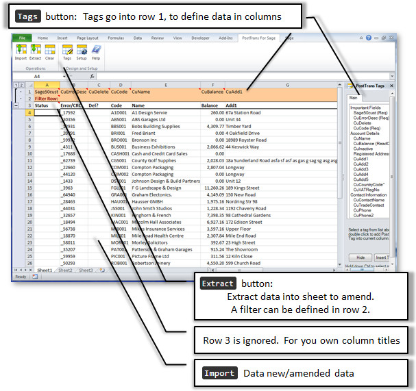 Sage Line 50 Supplier Import/Update