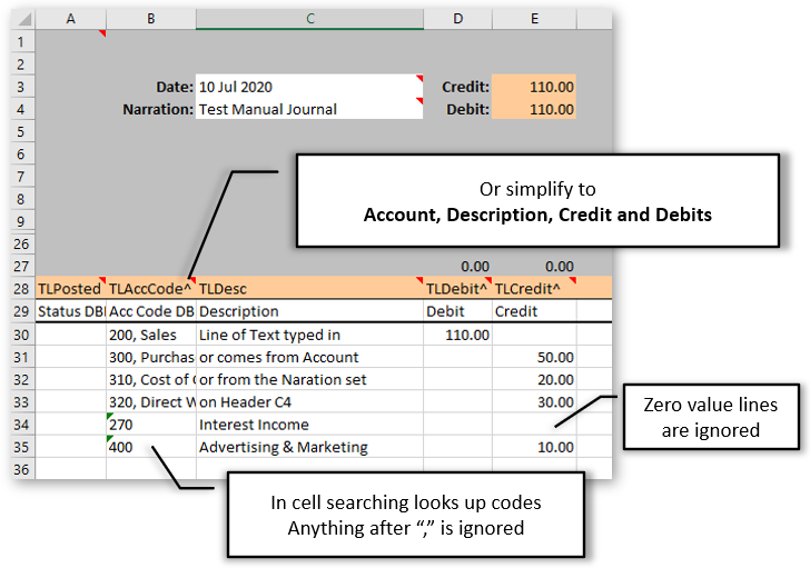 PostTrans For Xero Import Manual Journals